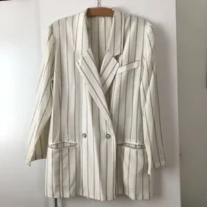 Jackets & Coats | White And Blue Blazer | Poshmark